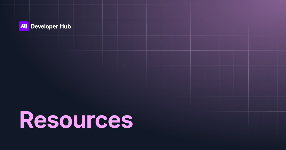Resources | Make Developer Hub