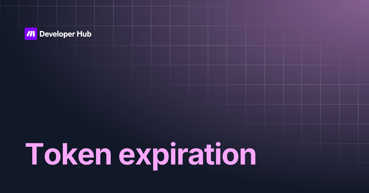 Token expiration | Make API | Make Developer Hub