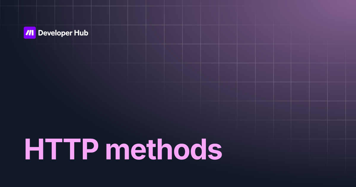 HTTP methods | Make Developer Hub HTTP methods | Make Developer Hub