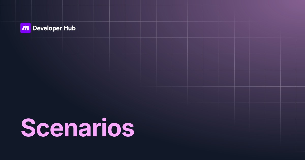 Scenarios | Make API | Make Developer Hub