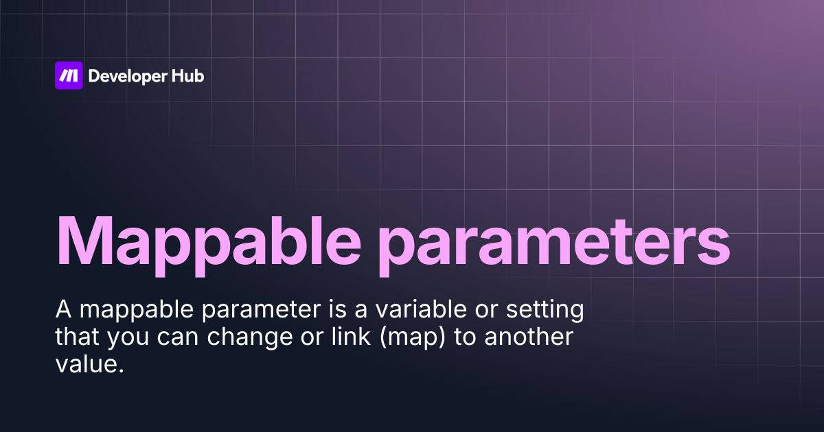 Mappable parameters | Custom Apps Documentation | Make Developer Hub