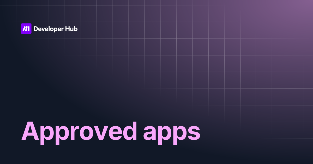 Approved apps | Make Developer Hub
