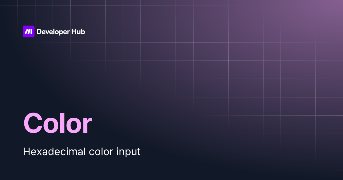 Color | Make Developer Hub