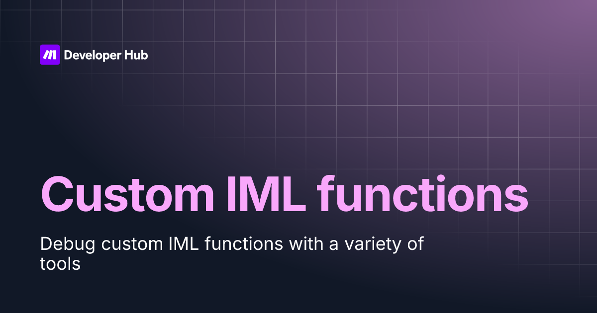 Custom IML functions | Make Developer Hub