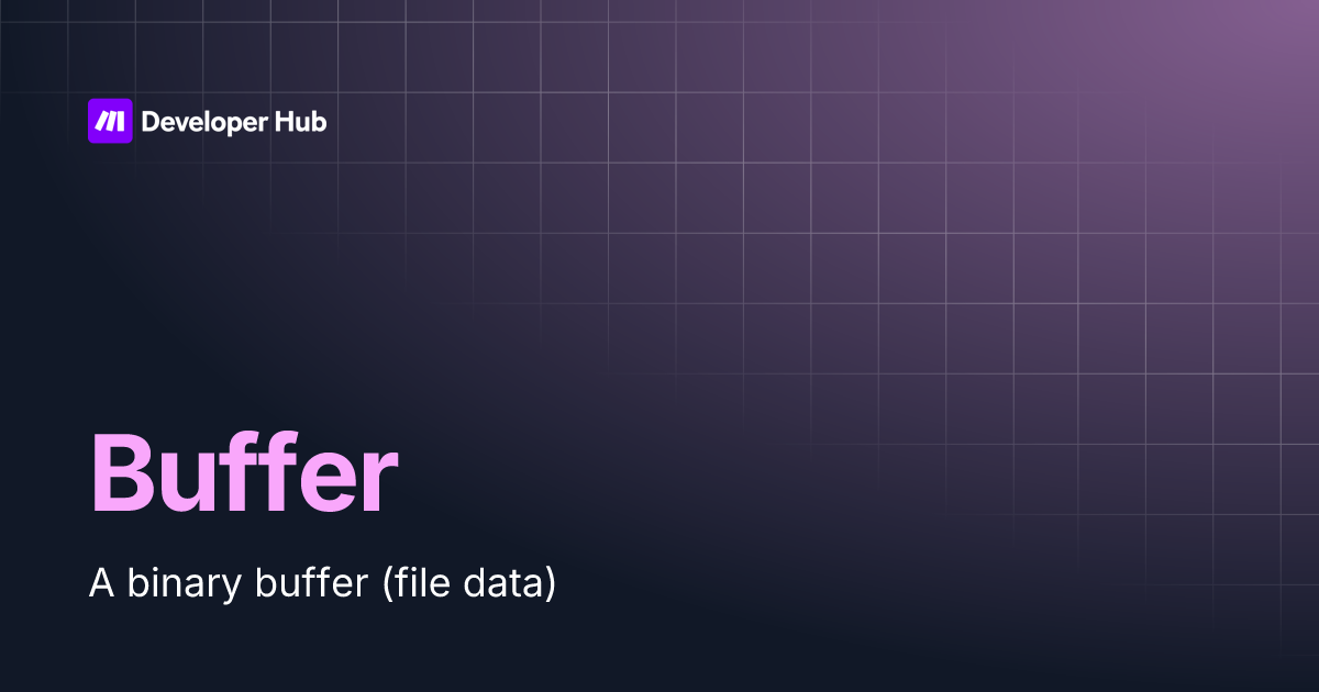 Buffer | Make Developer Hub