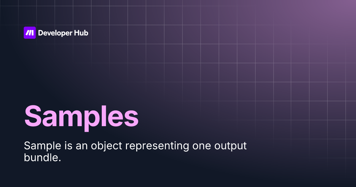 Samples | Make Developer Hub