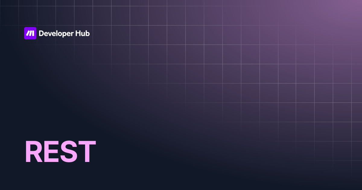 REST | Make Developer Hub