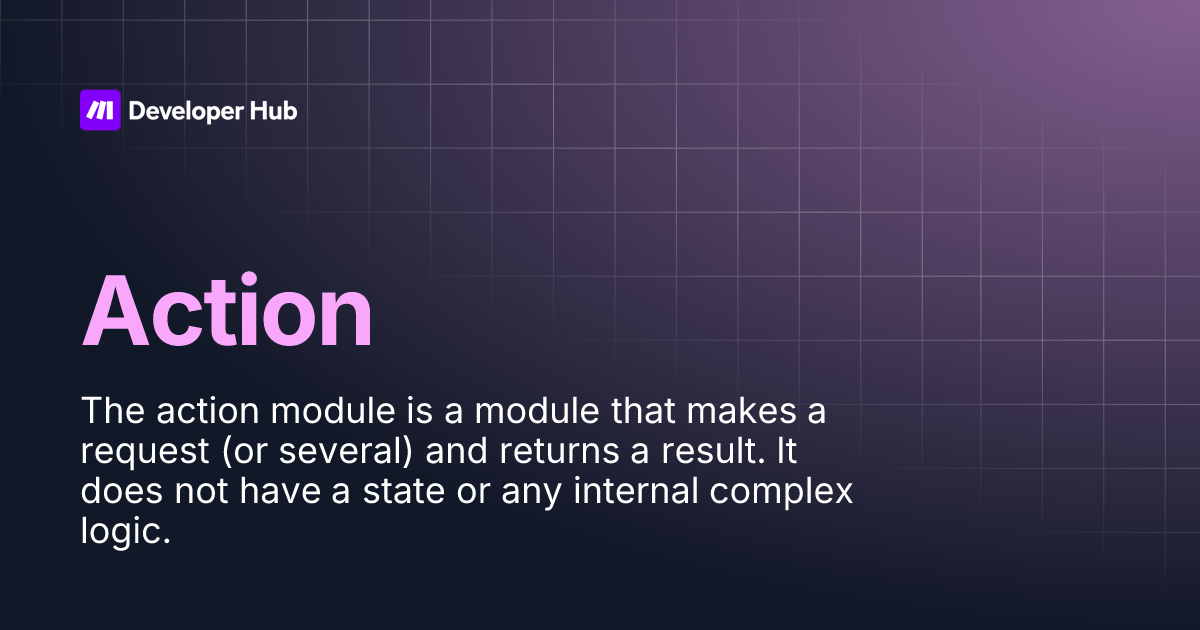 Action | Make Developer Hub