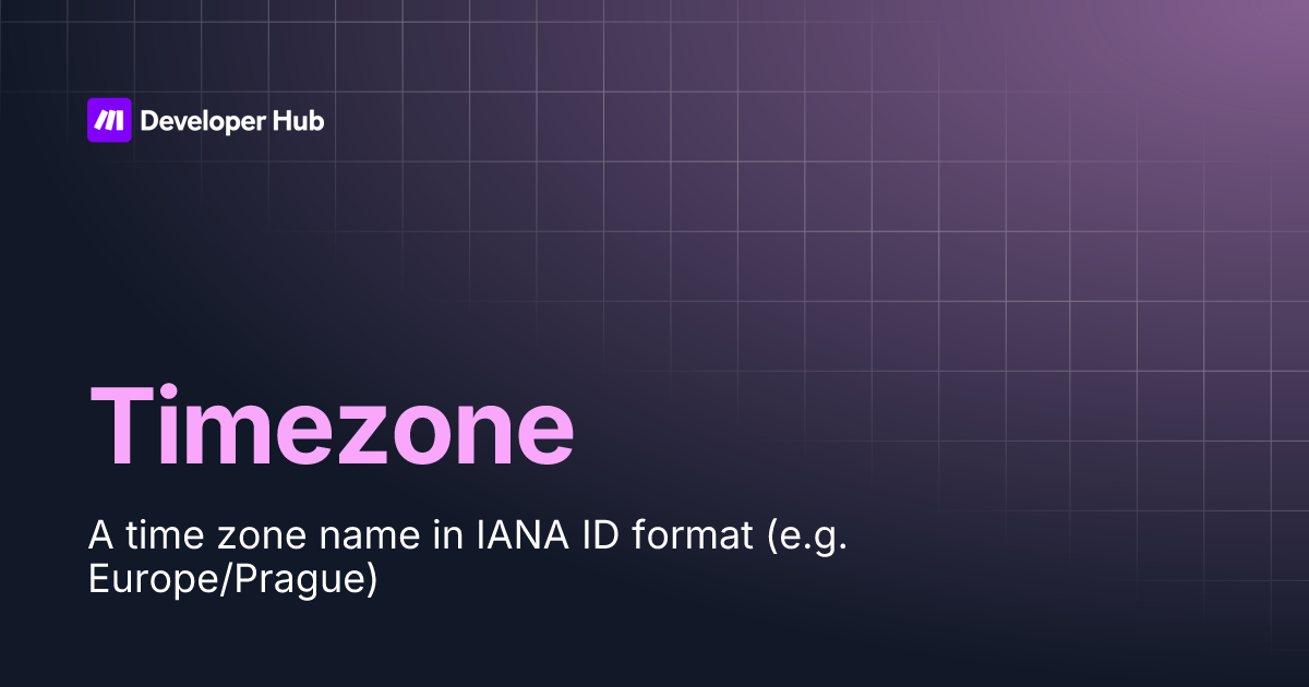 Timezone | Make Developer Hub