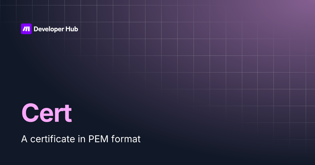 Cert | Custom Apps Documentation | Make Developer Hub